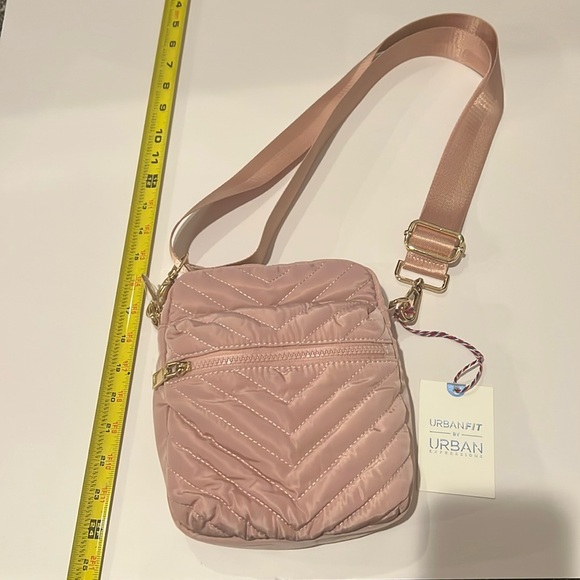 Urban Expressions | Bags | Nwt Quilted Nylon Pink Gold Harware ...